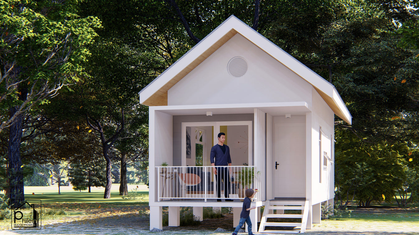 Jasmine Layout Kit | 44sqm Modern Small House with Loft, Floor Plan ...