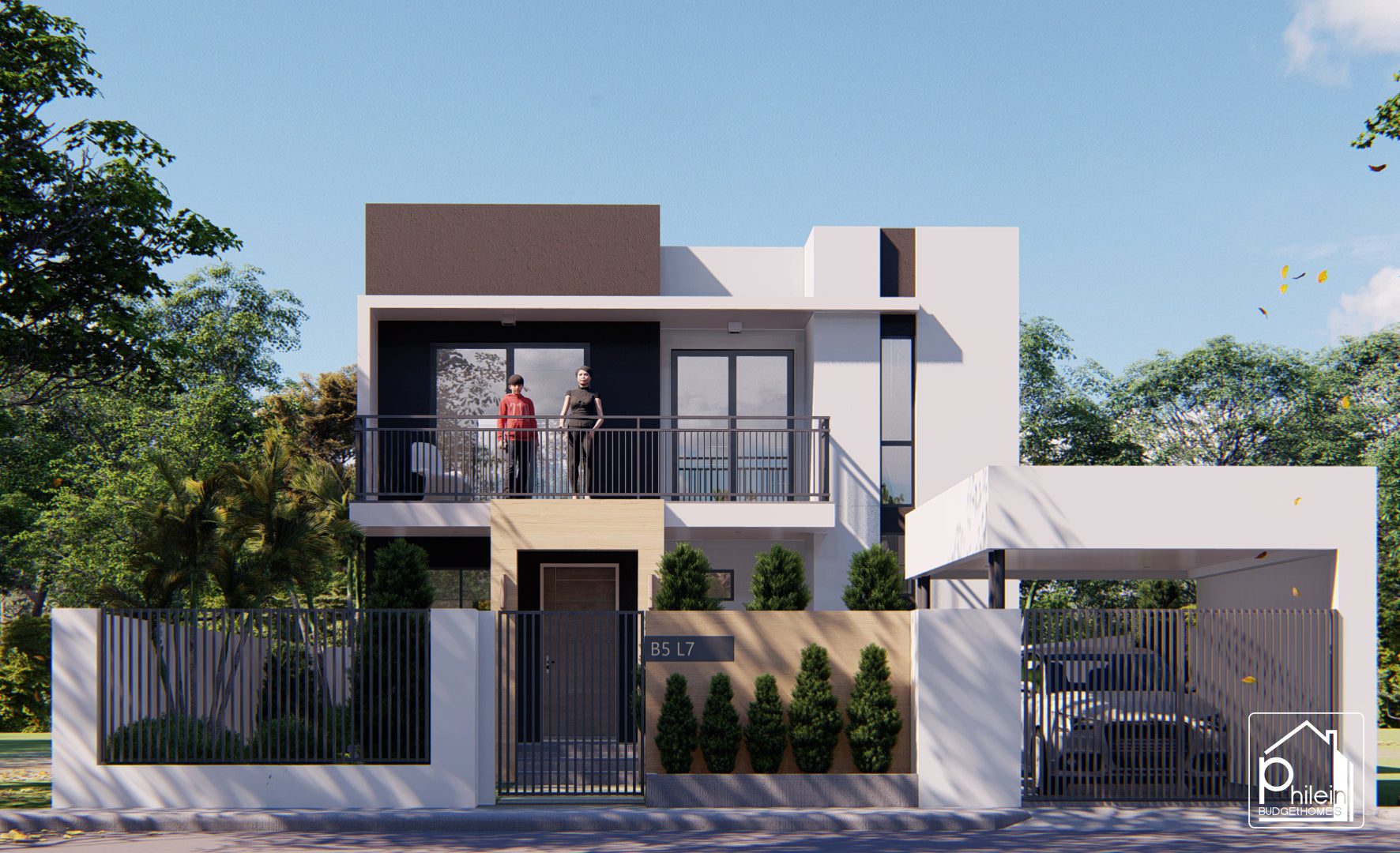 Romy Layout Kit | 84sqm Sleek Two Bedroom Modern House Design Floor Pl ...