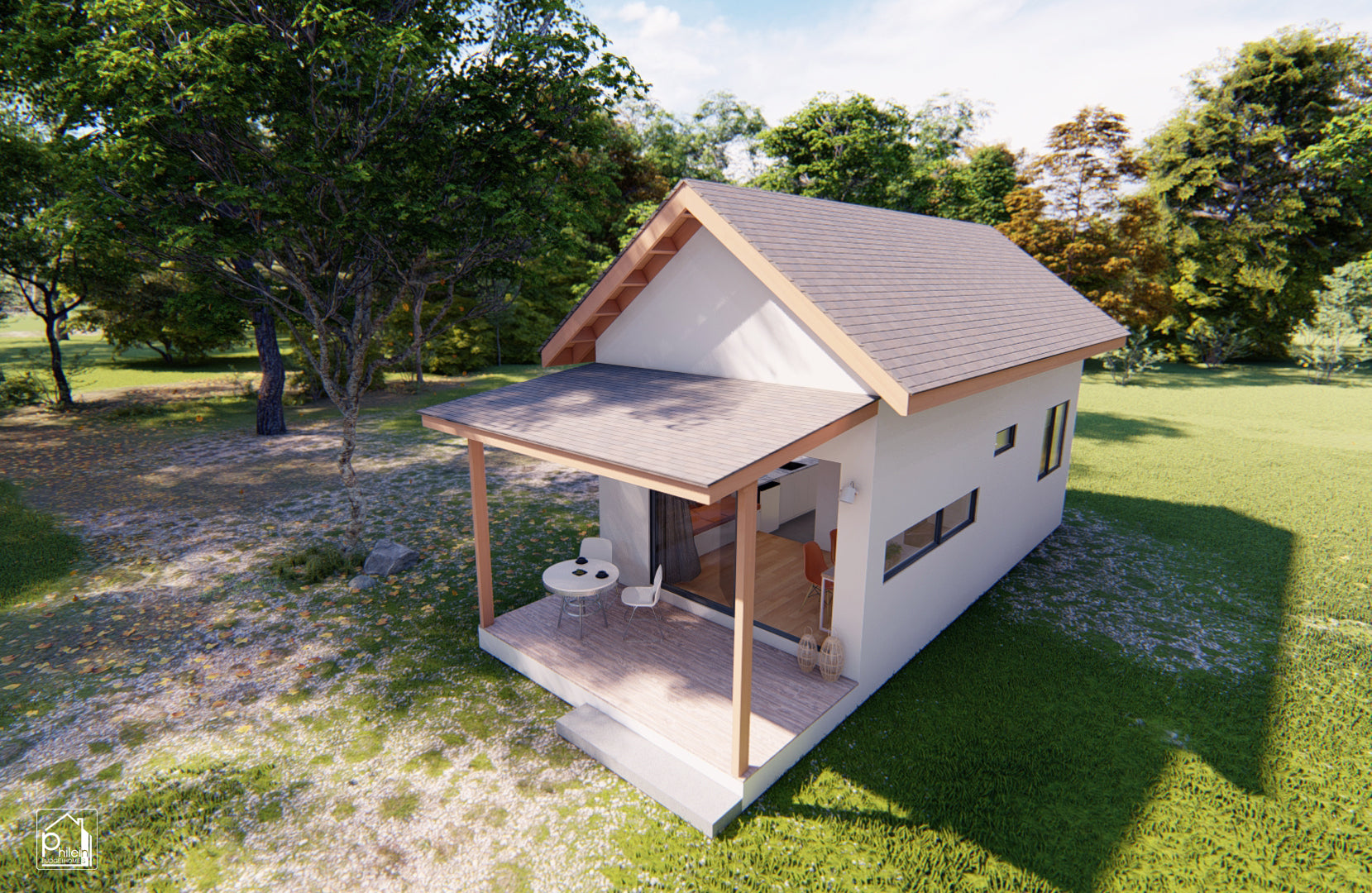 Onyx Layout Kit | 4x8 meters Two Bedroom Small House with Loft Floor P ...