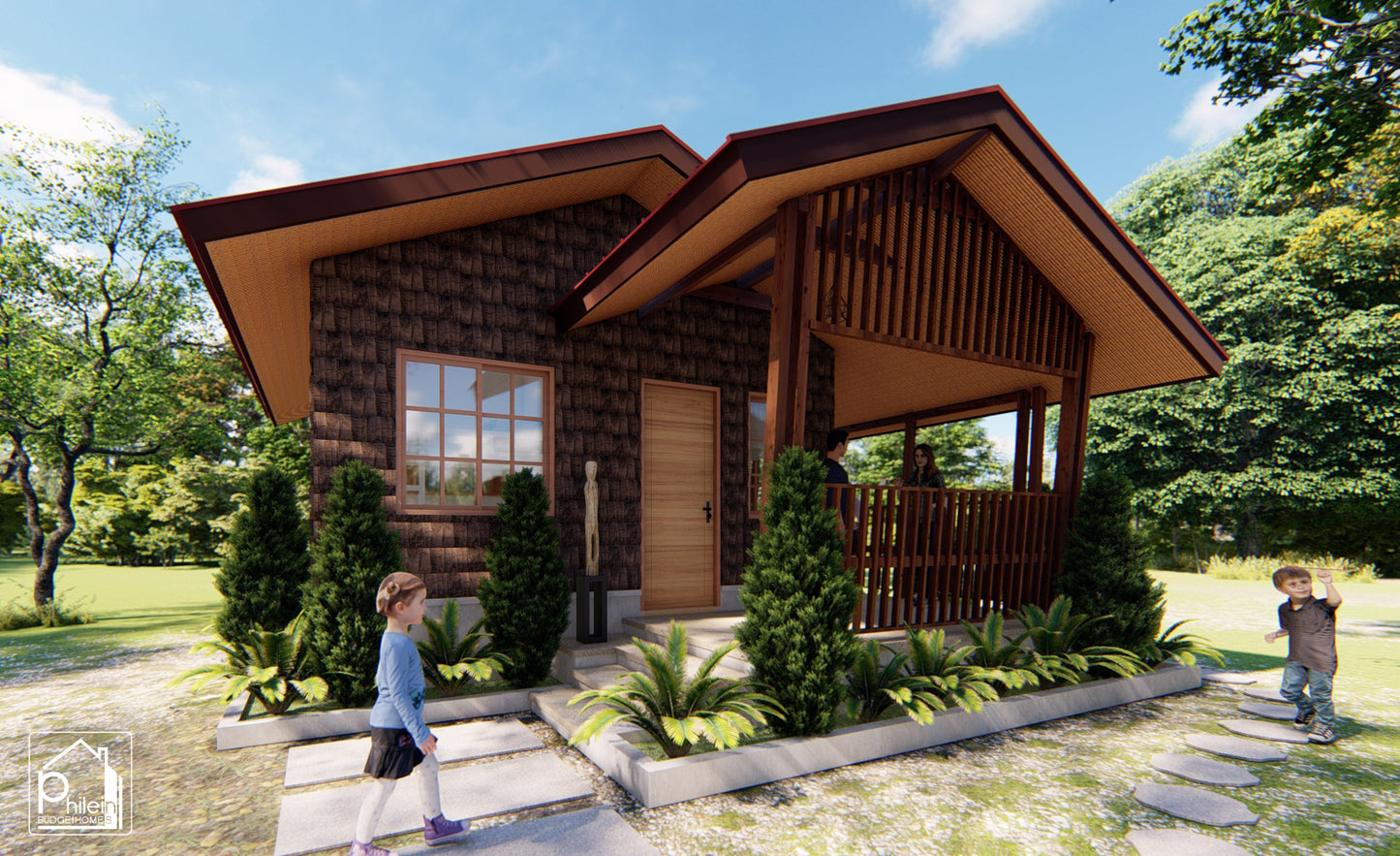 Rose Basic Kit | 30 sqm Wooden House Design Floor Plan (Digital Downlo ...