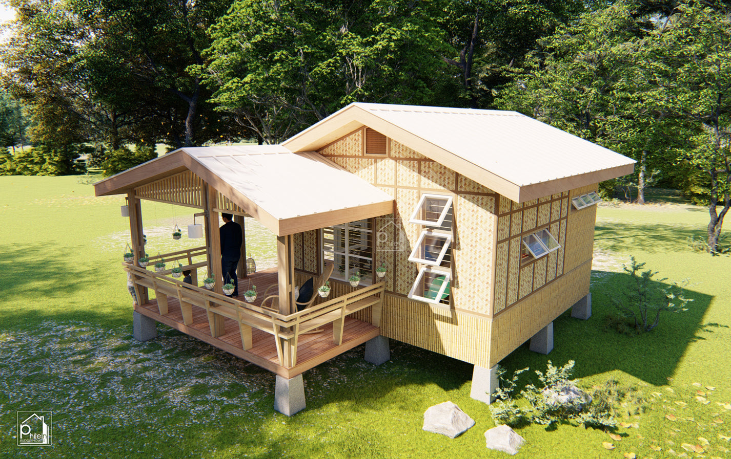 Vela Layout Kit | 18sqm Modern Bahay Kubo Floor Plan & Elevations (Ins ...